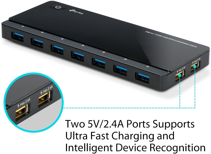 Esquire Technologies | TP Link USB 3.0 7-Port Hub with 2 Charging Ports