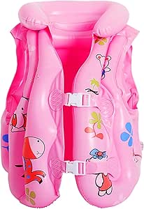Esquire Technologies | Casey Kids Medium Inflatable Swimming Vest Pink